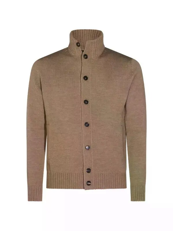 ZANONE Button-up Ribbed-trim Sweater