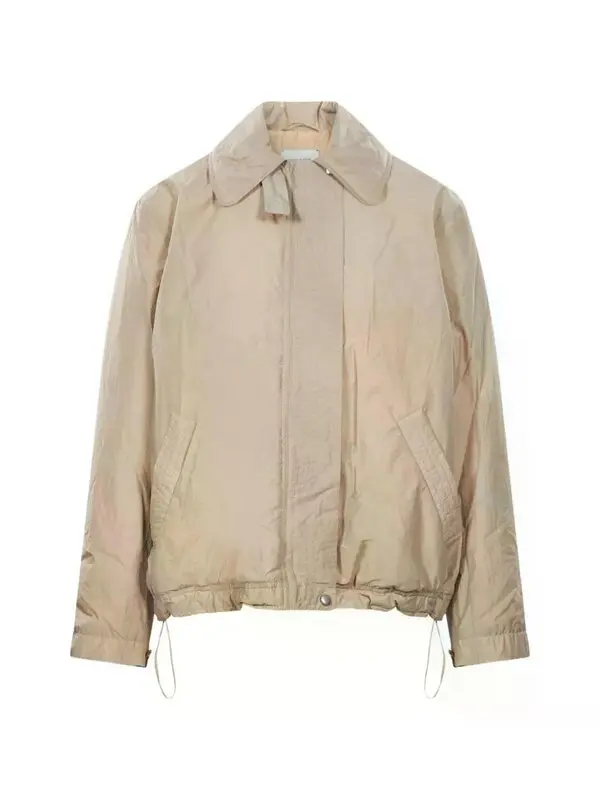 Magda Butrym Scarf-detail Zip-up Jacket - Neutrals