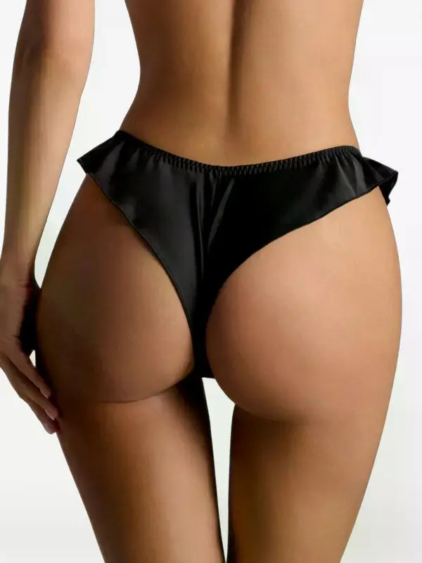 SCANDALE Dédicace Ruffled Embroidered Briefs