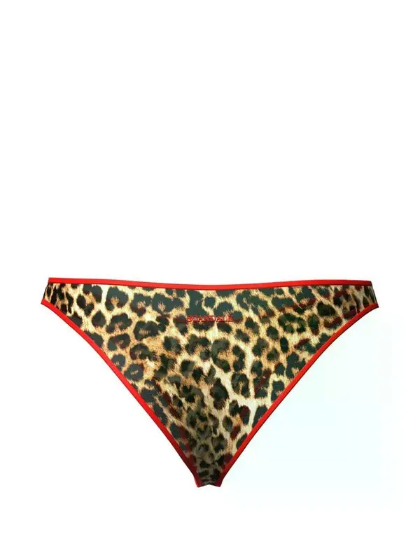 SCANDALE Sauvage Leopard-print Briefs - Brown