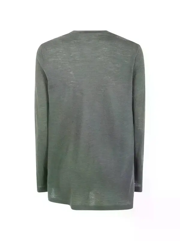 WHYCI Satin-finish Long-sleeve Top