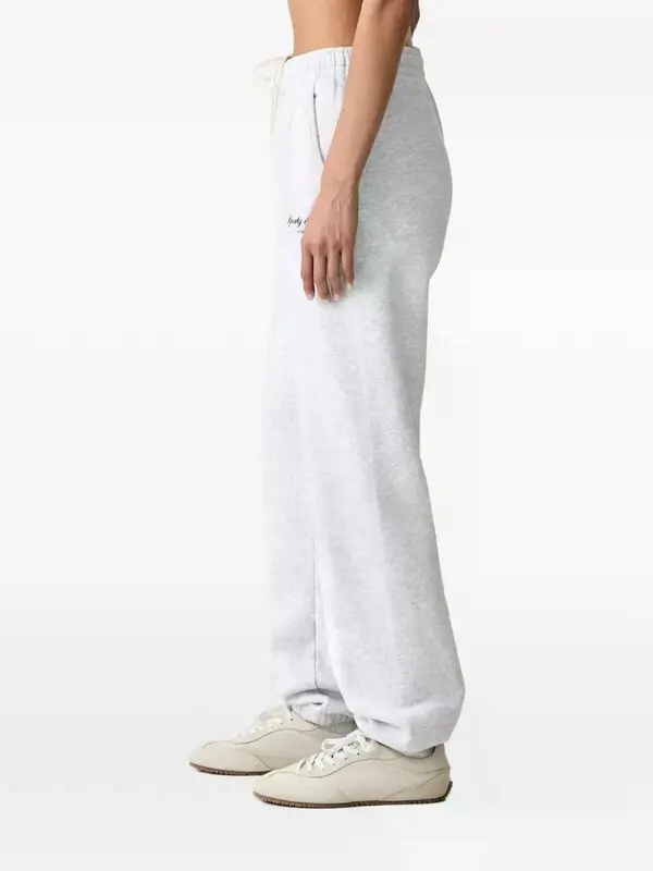 SPORTY & RICH Logo Print Drawstring Track Pants