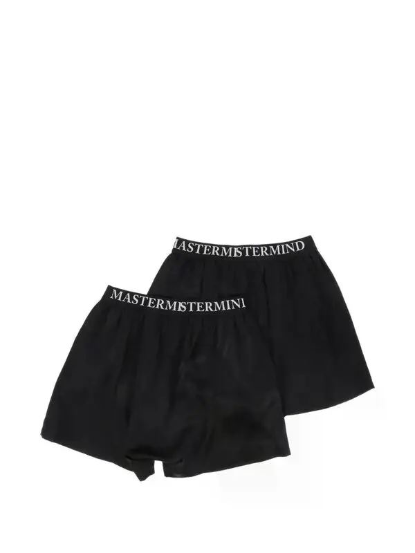 MASTERMIND WORLD Logo-waistband Silk Boxers