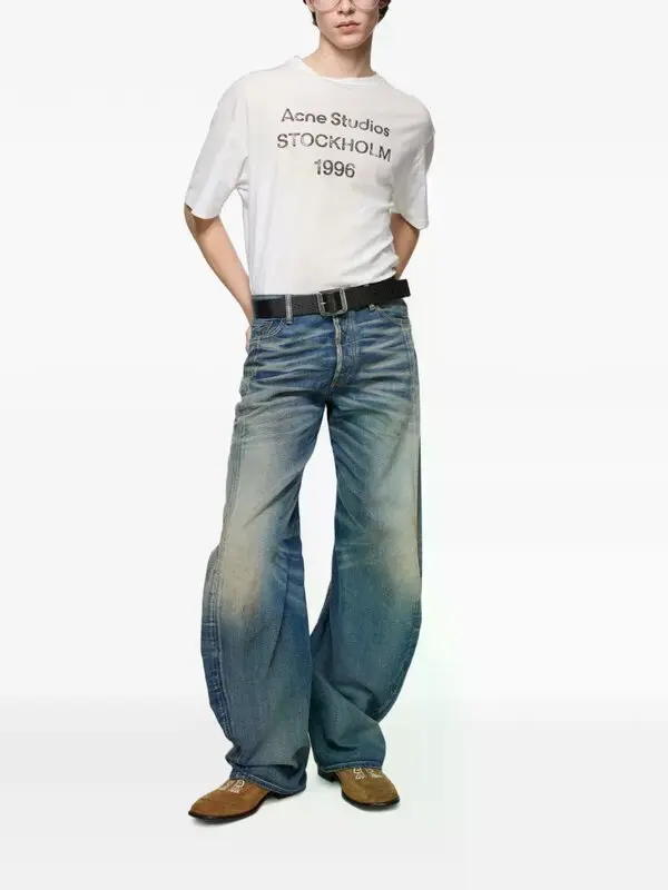 Acne Studios Printed Suede Loafers