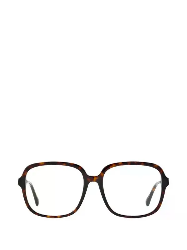 JIMMY CHOO Tortoiseshell-effect Square-frame Glasses