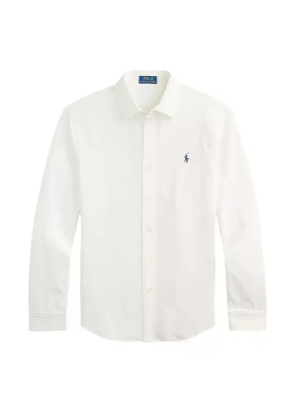 Polo Ralph Lauren Logo-embroidered Long-sleeve Shirt - White