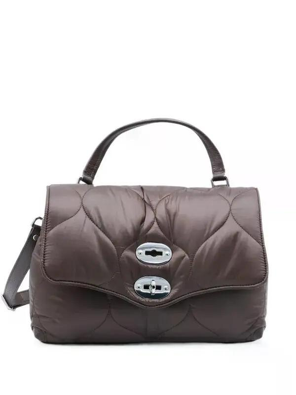 ZANELLATO Small Postina Quilted Leather Tote Bag