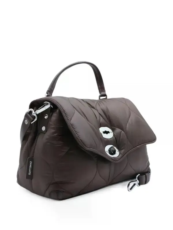 ZANELLATO Small Postina Quilted Leather Tote Bag