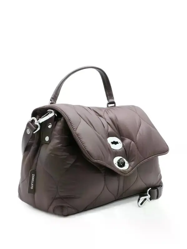 ZANELLATO Small Postina Quilted Leather Tote Bag