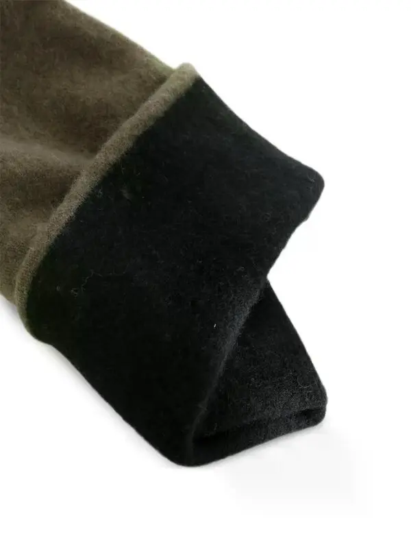 Frenckenberger Knitted Reversible Beanie Hat - Brown