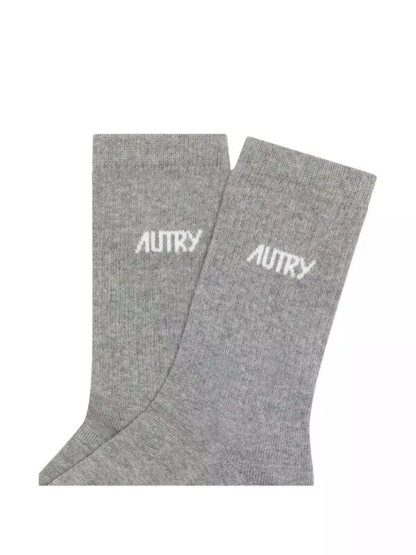 AUTRY Logo-intarsia Star-print Socks