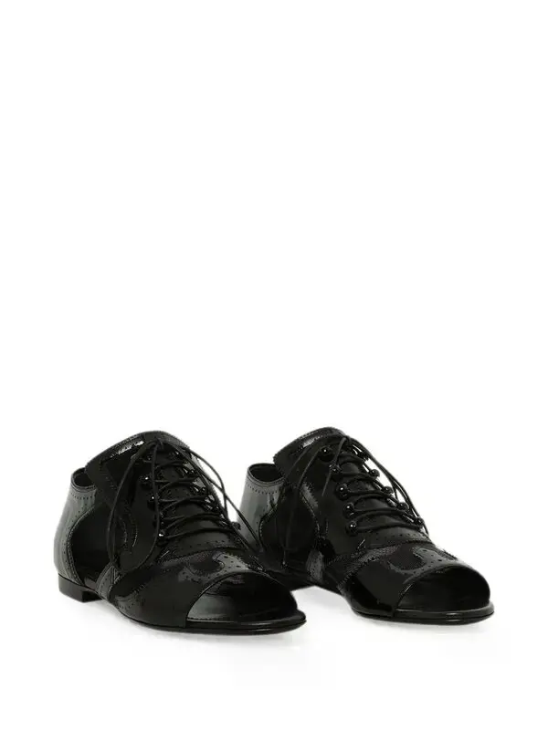 Givenchy Lace-up Cut-out Sandals