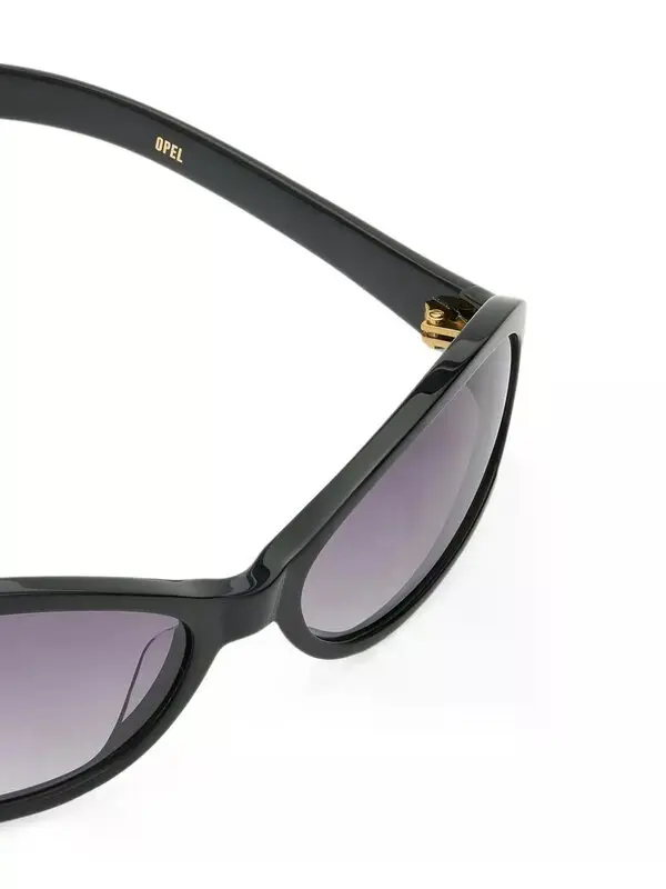 FLATLIST Opel Oval-frame Sunglasses With Gold-tone Hardware