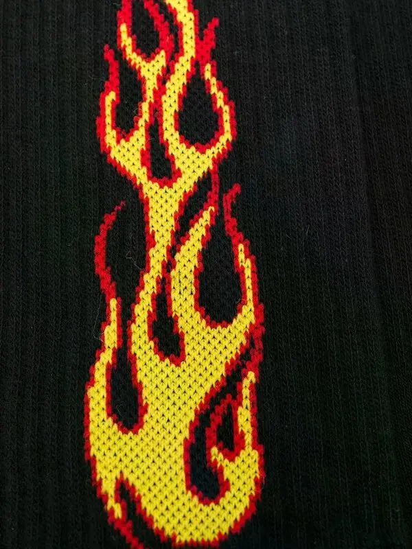 Palm Angels Flame Intarsia Socks