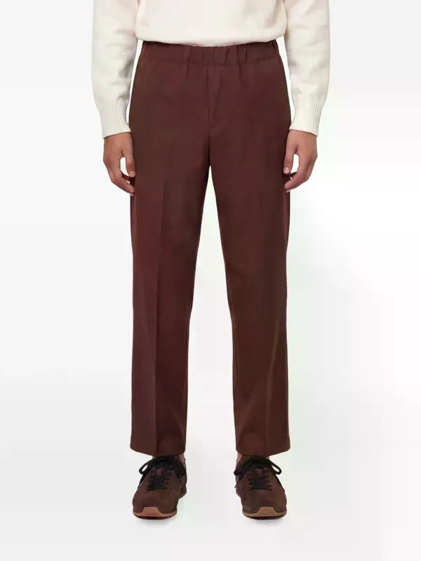 COSTUMEIN Elasticated-waistband Pressed-crease Trousers