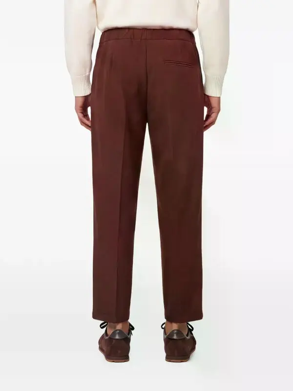 COSTUMEIN Elasticated-waistband Pressed-crease Trousers