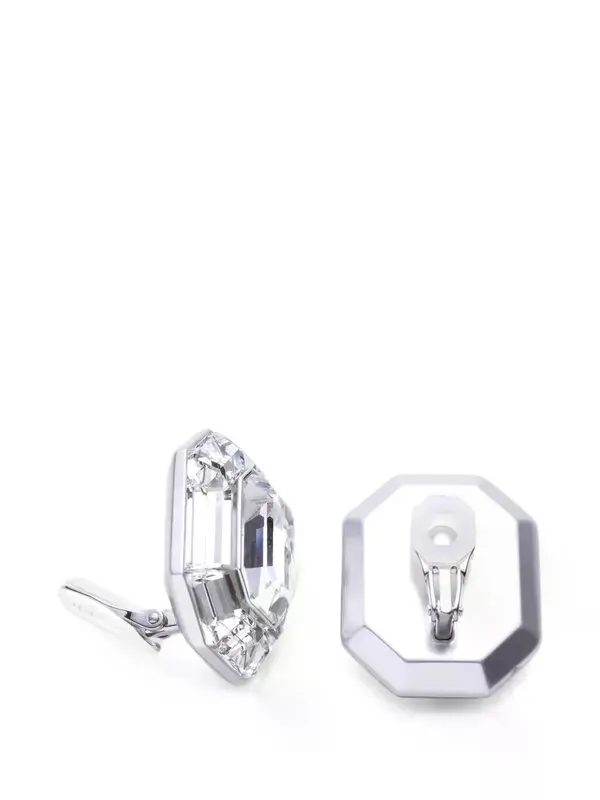 SWAROVSKI Lucent Crystal Clip-on Earrings - Silver