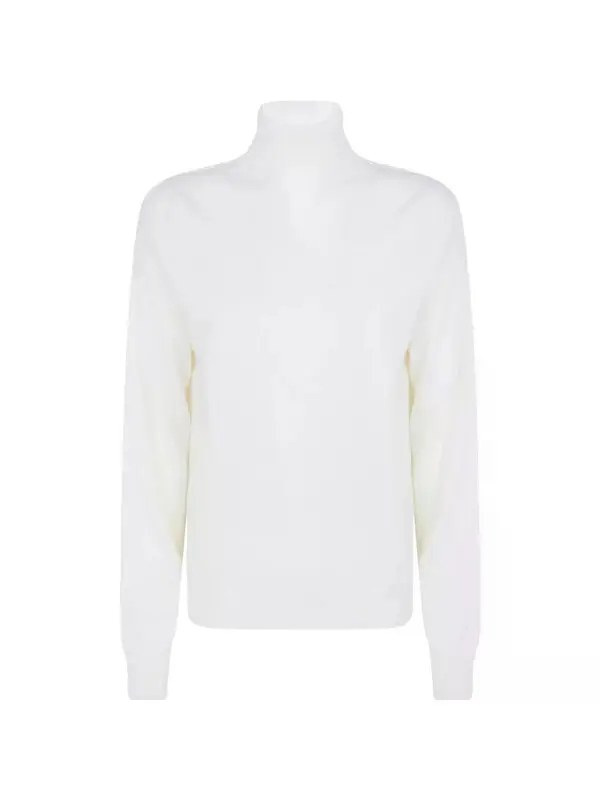 DRUMOHR Roll-neck Wool Sweater - White