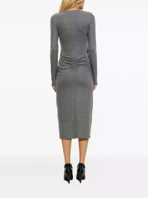 MARANT ETOILE Ruched Midi Dress