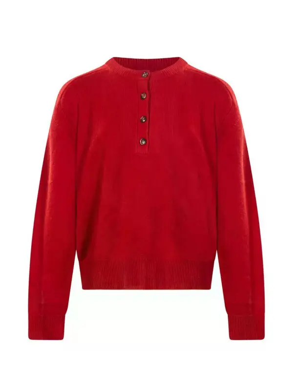 Loulou De Saison Button-placket Sweater - Red