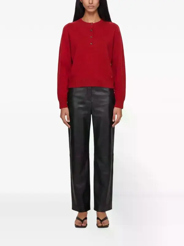 Loulou De Saison Button-placket Sweater