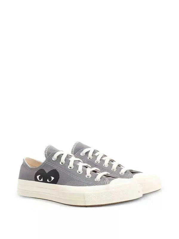 CONVERSE X COMME DES GARONS PLAY Heart-print Low-top Sneakers - Grey