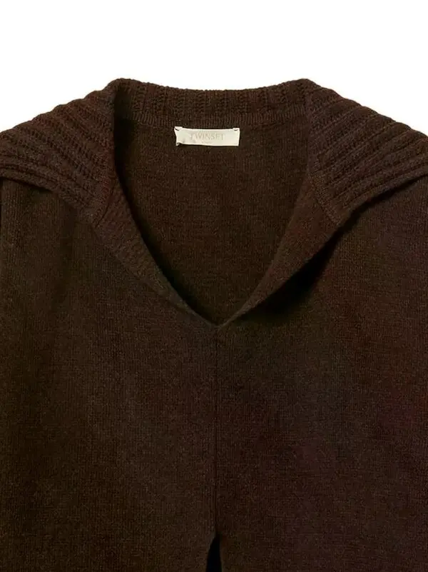 TWINSET Wool-blend Maxi Jumper With Slit