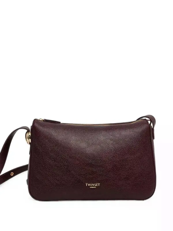 TWINSET Grained Faux-leather Shoulder Bag