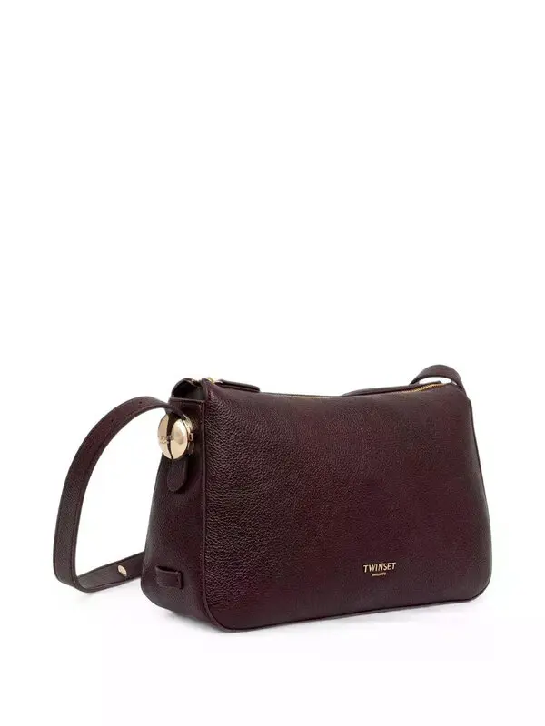 TWINSET Grained Faux-leather Shoulder Bag