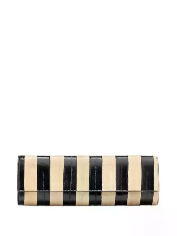 Proenza Schouler Hex Clutch In Striped Eel