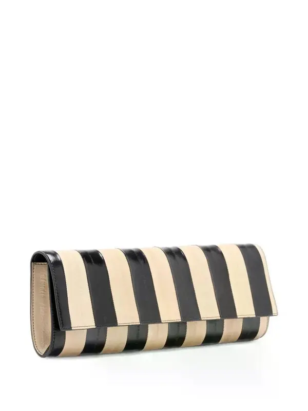 Proenza Schouler Hex Clutch In Striped Eel