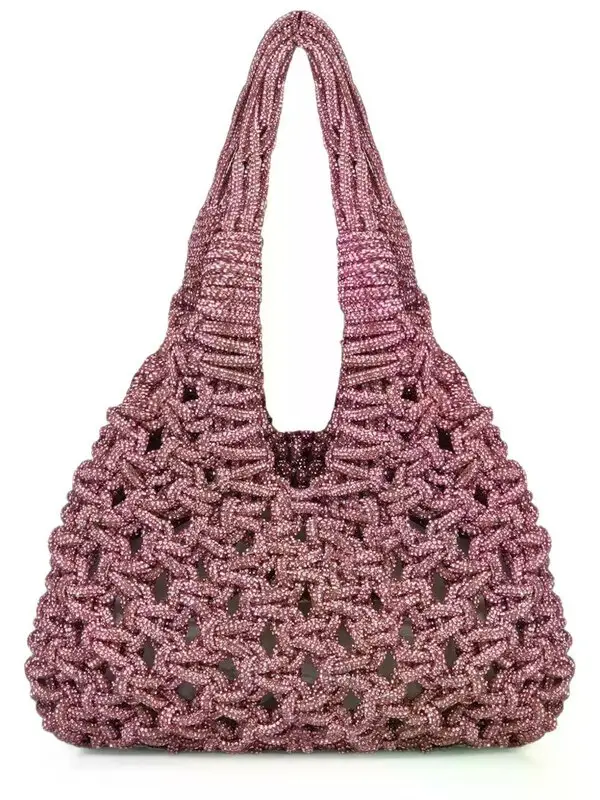 HIBOURAMA Vannifique Crystal-embellished Shoulder Bag - Pink