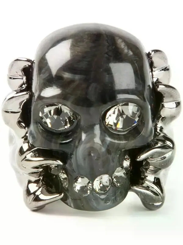 Alexander McQueen Claw Skull Cocktail Ring