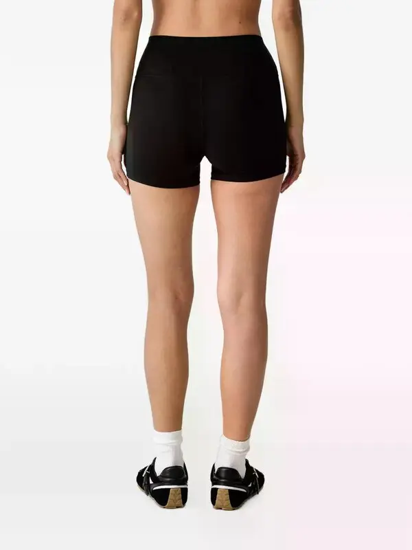 SPORTY & RICH Logo-print Mini Shorts