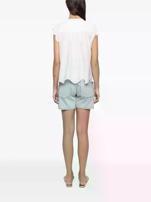 Zadig&Voltaire Tika Tomboy Broderie-anglaise Blouse