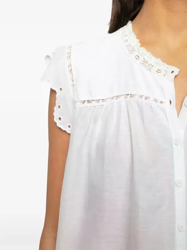Zadig&Voltaire Tika Tomboy Broderie-anglaise Blouse