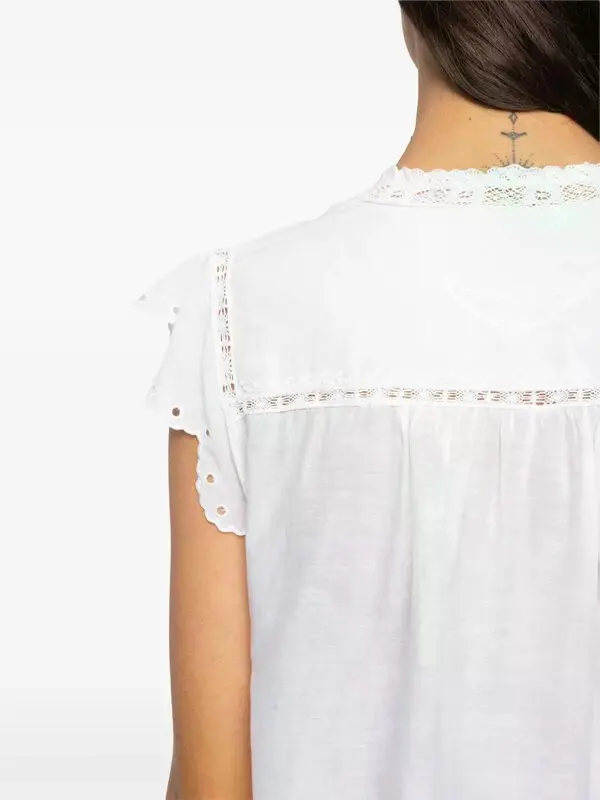 Zadig&Voltaire Tika Tomboy Broderie-anglaise Blouse
