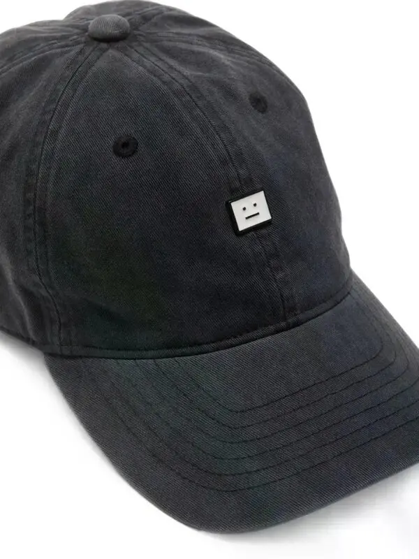Acne Studios Face Stud Cap - Black