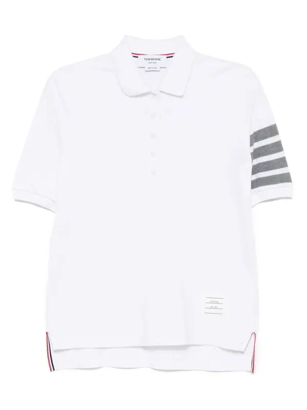 Thom Browne Cotton Polo Shirt - White