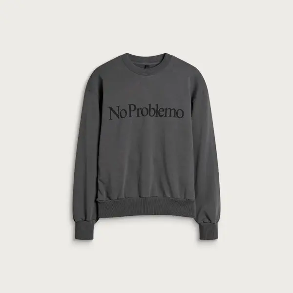 NO PROBLEMO Graphic Crewneck Sweatshirt