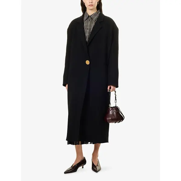 DARKPARK Magda Sartorial Longline Cashmere And Wool Coat