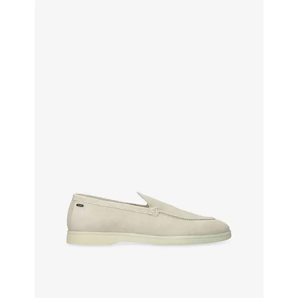 BELIER Amalfi Suede Loafers - Beige