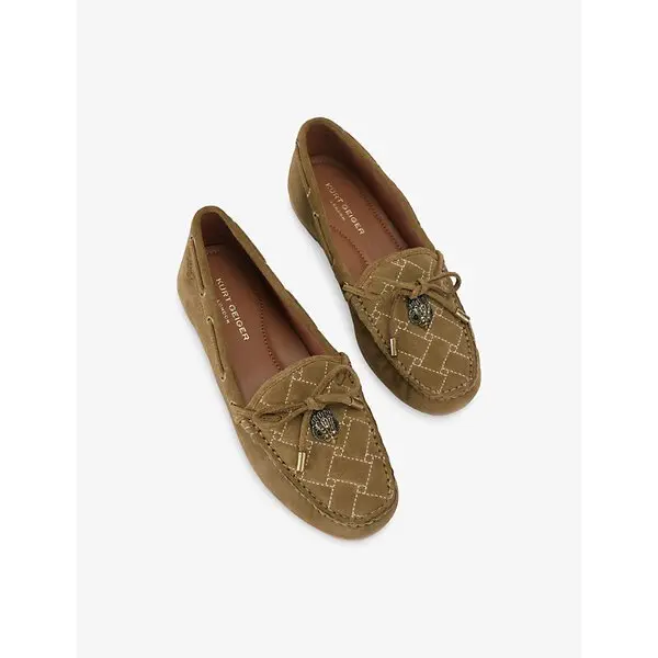 Kurt Geiger Eagle Suede Moccasin Loafers