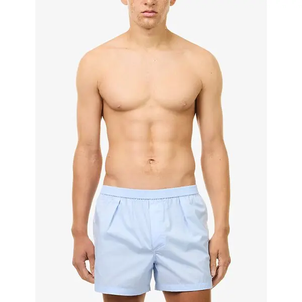 TOM FORD Logo-waistband Stretch Cotton-poplin Boxer Briefs