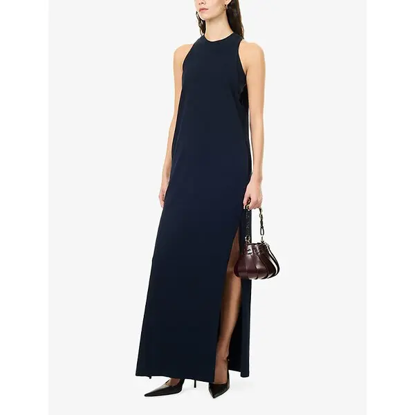 DARKPARK Milla Halter-neck Jersey Maxi Dress