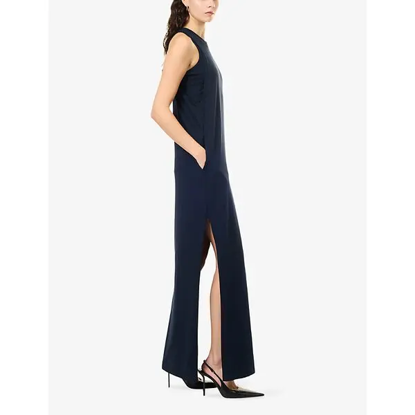 DARKPARK Milla Halter-neck Jersey Maxi Dress