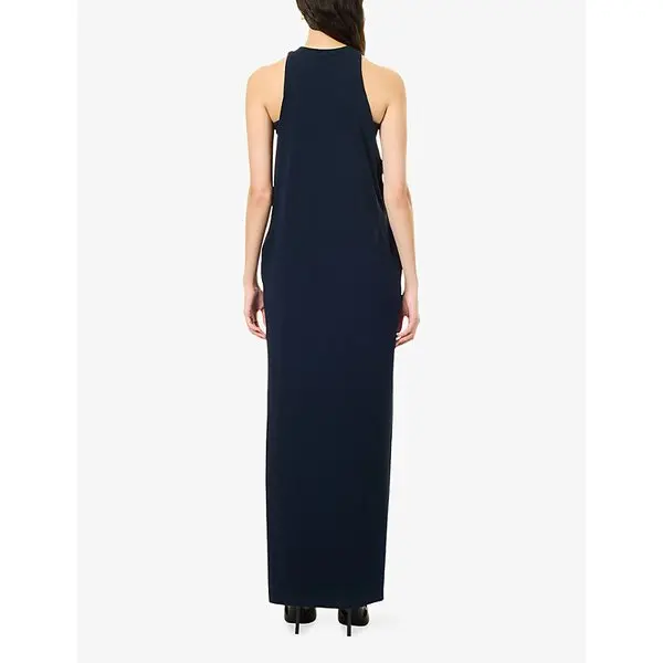 DARKPARK Milla Halter-neck Jersey Maxi Dress