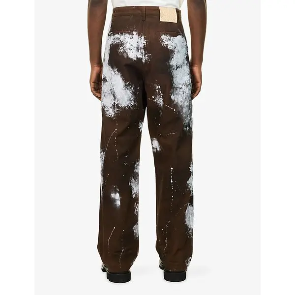 BASKETCASE Hench Paint Splatter Cotton Denim Jeans