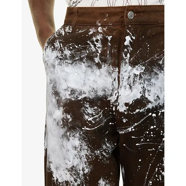 BASKETCASE Hench Paint Splatter Cotton Denim Jeans