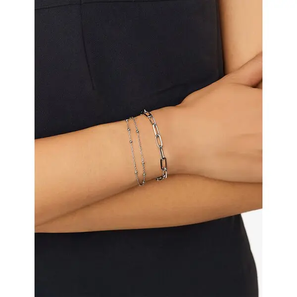 MISSOMA Beaded Sterling- Double Chain Bracelet